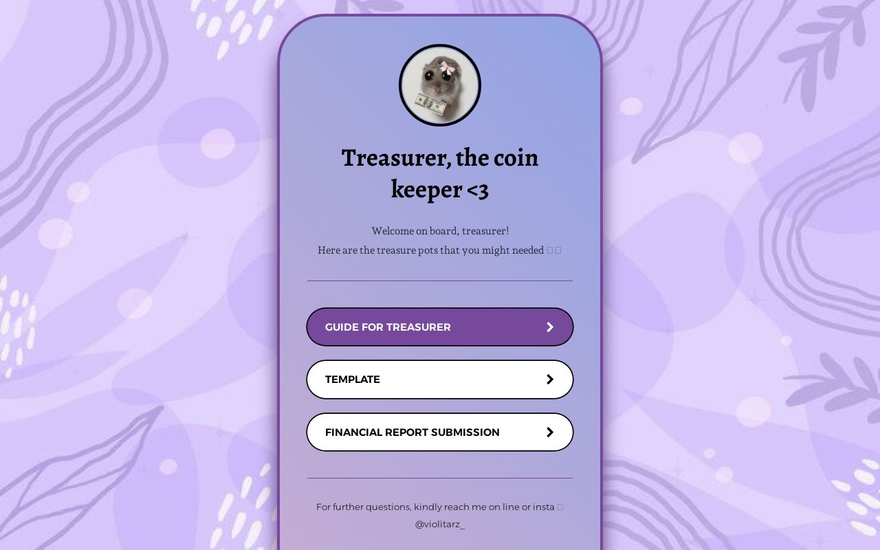 All about treasurer